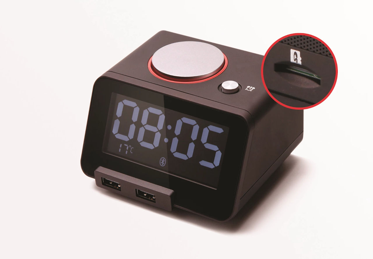 Bluetooth Alarm Clock with Charging Function for Mobile Phone - Mormax