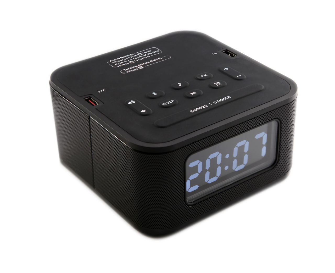Bluetooth Speaker With Alarm Clock and FM Radio - Mormax